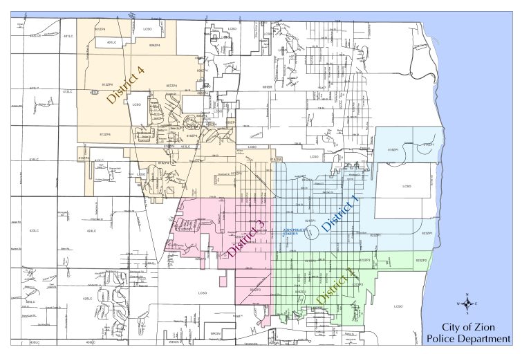 Police Districts :: City of Zion